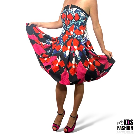 Peter Pilotto | Dresses | Peter Pilloto Rare Jacquard Strapless Dress 8 ...